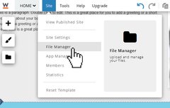 Accessing your File Manager