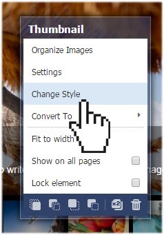 Customizing Thumbnail Gallery Font Style