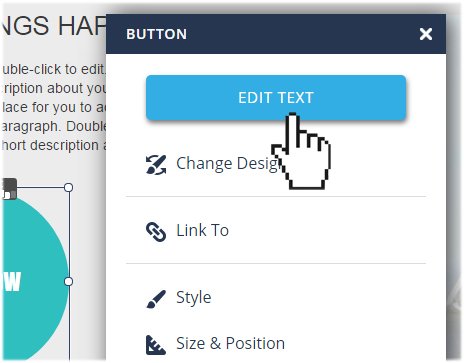 Editing button text