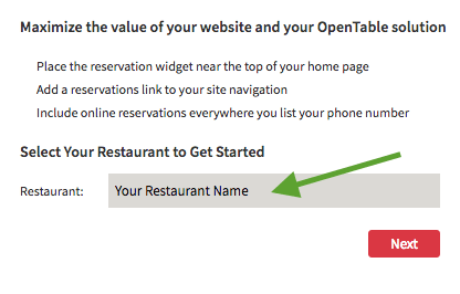 Connect Your OpenTable Account