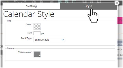 Customizing Calendar Style