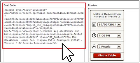 OpenTable Reservation