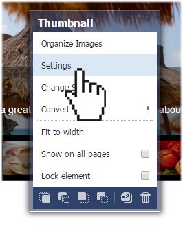 Customizing Thumbnail Gallery Slide Transition Effect