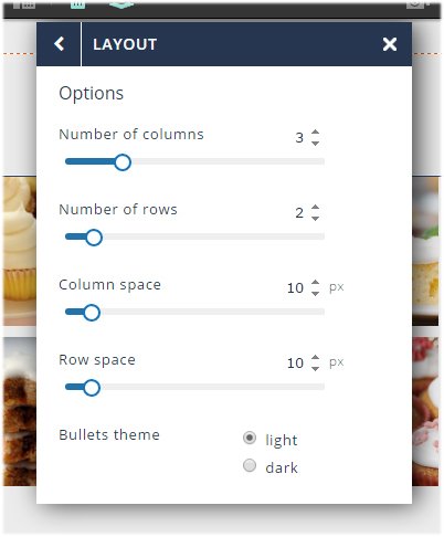 Customizing Gallery Layout Options