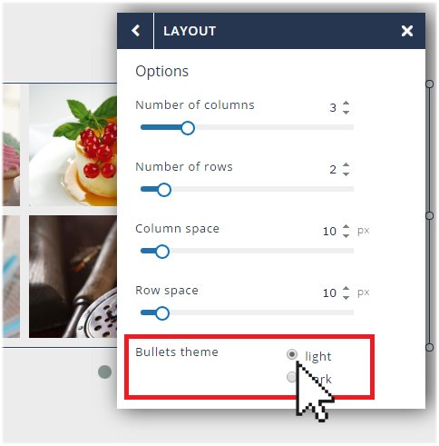 Customizing Gallery Pagination Bullets