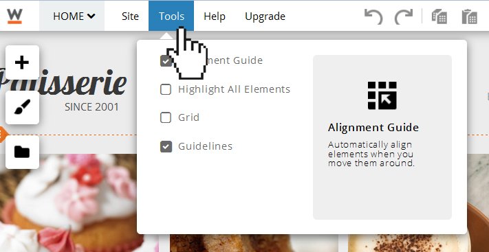 What tools are in the menu at the top of the Editor?