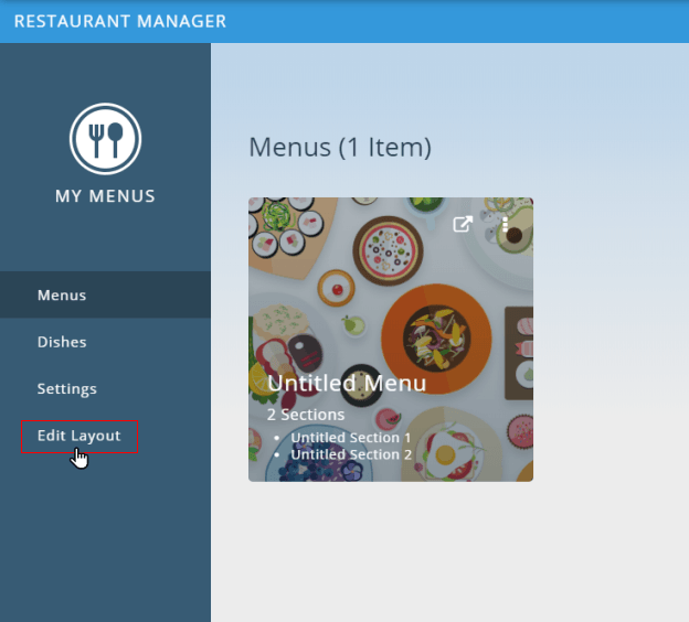 Customizing the Restaurant Menu Page Master Design