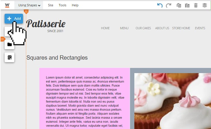 Using Squares and Rectangles on Your Website