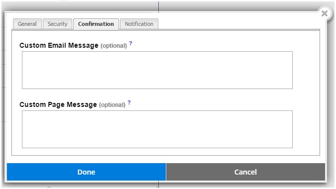 Customizing Form Settings